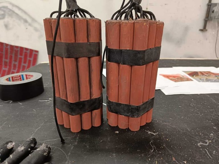 Prop making - Fake dynamite for theatre and stage | SFXzone